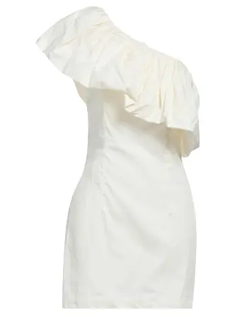 VICOLO Mini Dress In Cotton - White