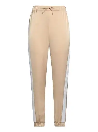 Relish Crepe Pants With Grosgrain Detail - Beige