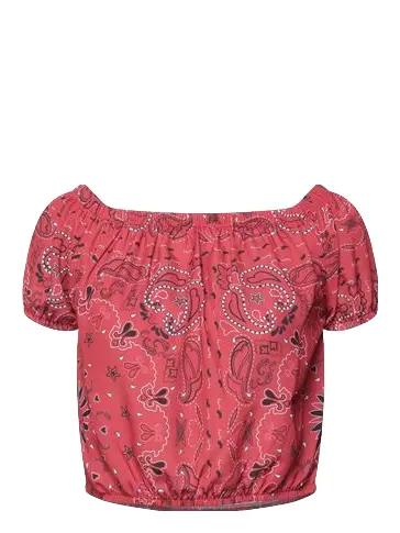 SHOPART Paisley Print Top - Red
