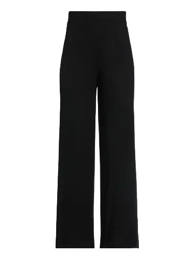 BERNA Wide Leg Knit Pants - Black