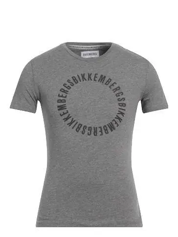 BIKKEMBERGS T-shirt Size Cotton, Elastane - Grey