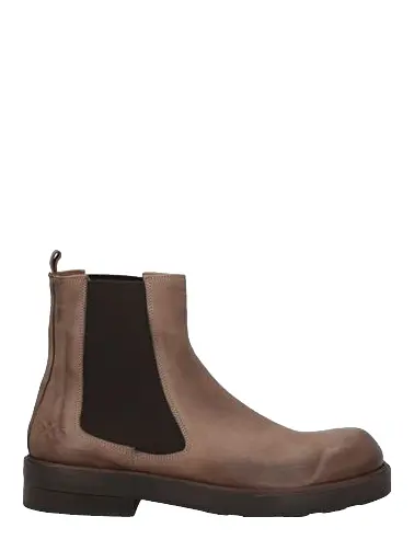 OXS Leather Ankle Boots - Brown
