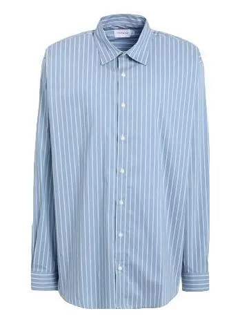Topman Shirt Size Cotton, Polyester, Elastane - Blue