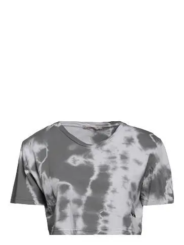 HINNOMINATE Cotton Jersey Crop T-shirt - Grey