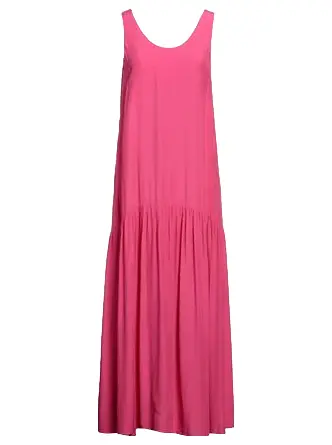 CARACTÈRE Viscose Maxi Dress - Fuchsia