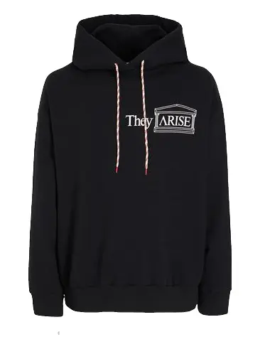 ARIES X YOOX Cotton Hooded Sweatshirt - Black