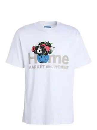 MARKET Smiley De L'homme T-shirt T-shirt Size Cotton - White