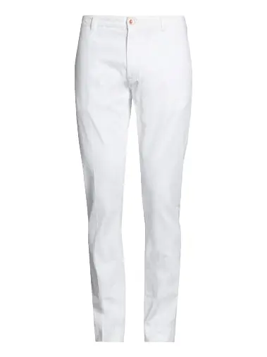 HANDPICKED Pants Size Cotton, Elastane - White
