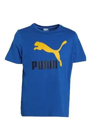 PUMA Classics Logo Tee T-shirt Size Cotton - Blue