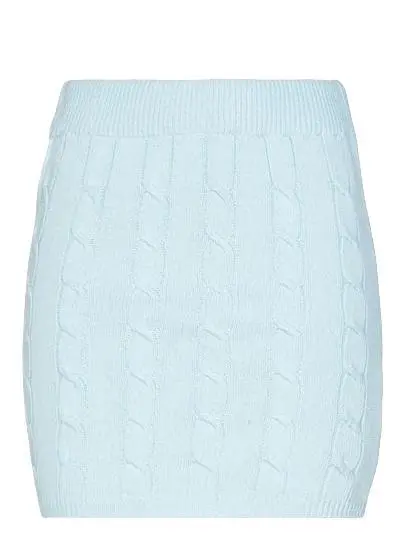 VICOLO Knitted Mini Skirt - Blue
