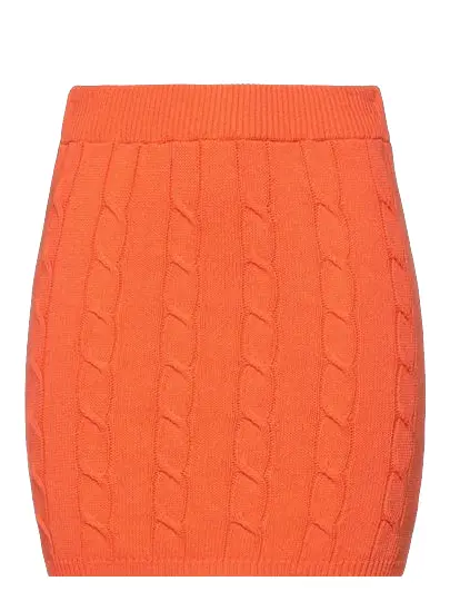 VICOLO Knitted Mini Skirt - Orange