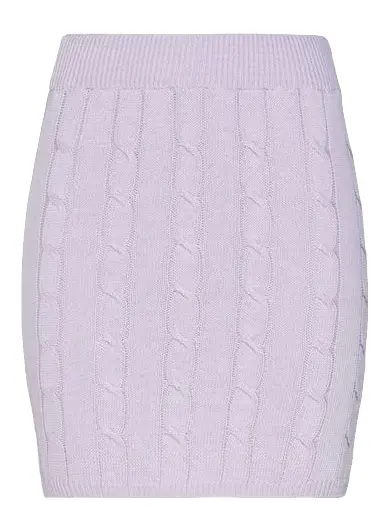 VICOLO Knitted Mini Skirt - Purple