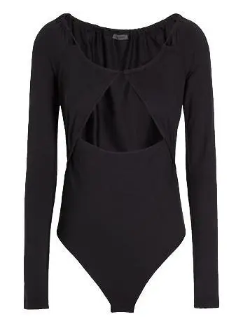 8 BY YOOX Cut-out Bodysuit - Black