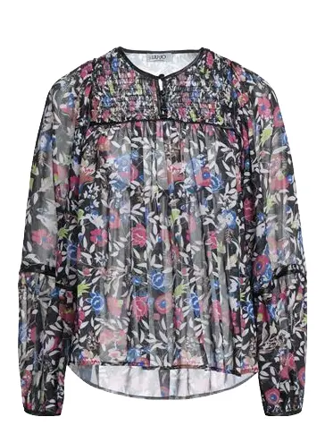 LIU •JO Bohemian Floral Blouse - Black