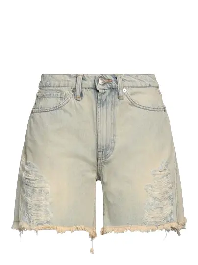 VICOLO Denim Cotton Shorts - Blue