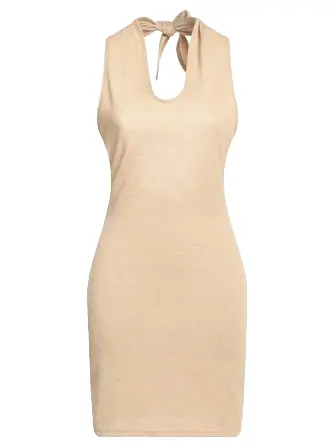 NA-KD Knitted Mini Dress - Beige