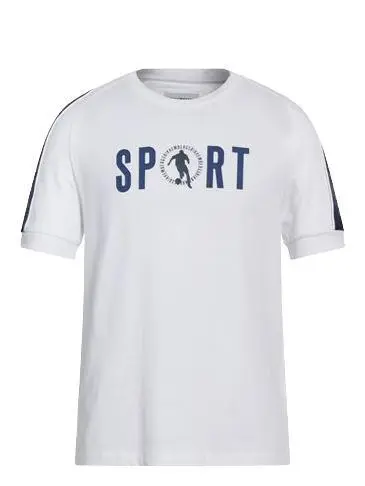 BIKKEMBERGS T-shirt Size Cotton, Elastane, Polyester - White
