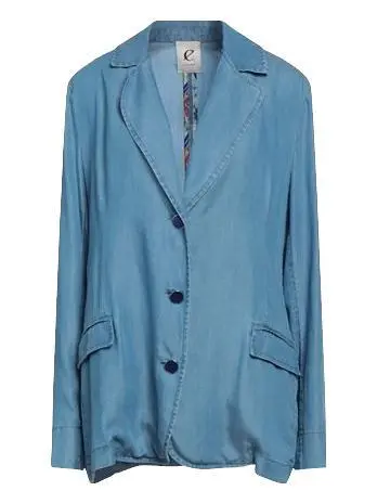 CAFÈNOIR Single-breasted Blazer - Blue
