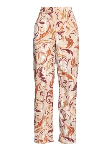 VICOLO Floral Design Chinos - Beige