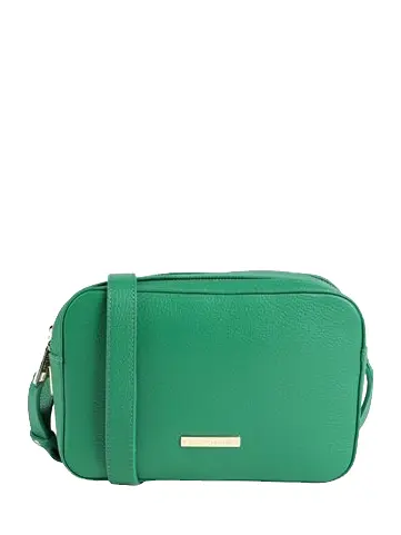 TUSCANY LEATHER Leather Camera Crossbody Bag - Green