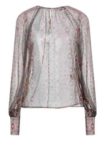 KAOS Geometric Print Blouse - Pink