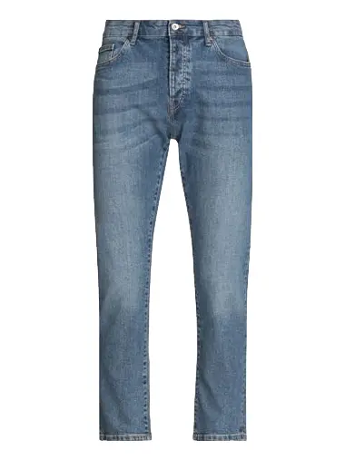 Topman Jeans In Cotton And Elastane - Blue