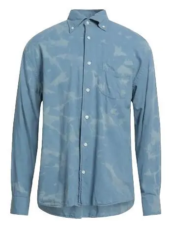 GANT X WRANGLER Shirt Size Cotton, Wool - Blue