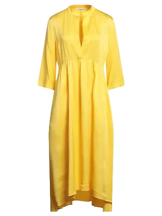 Liviana Conti Midi Trapeze Dress - Yellow