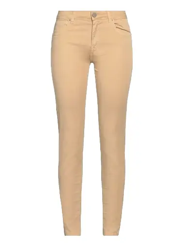 DENNY ROSE Tapered Slim-leg Trousers - Beige