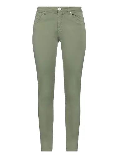 DENNY ROSE Tapered Slim-leg Trousers - Green