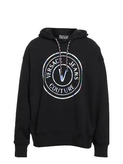 Versace Cotton Blend Fleece Sweatshirt - Black