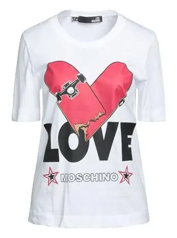 Moschino Printed Cotton T-shirt - White