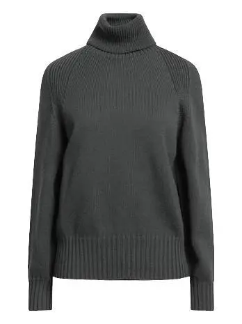 Alpha Studio Turtleneck In Wool And Polypropylene - Grey