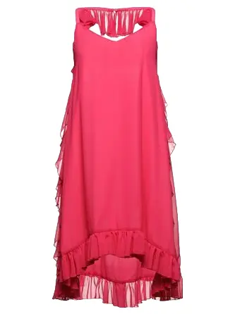 JIJIL Mini Asymmetric Sleeveless Dress - Pink