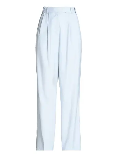 Topshop Straight Leg Twill Pants - Blue