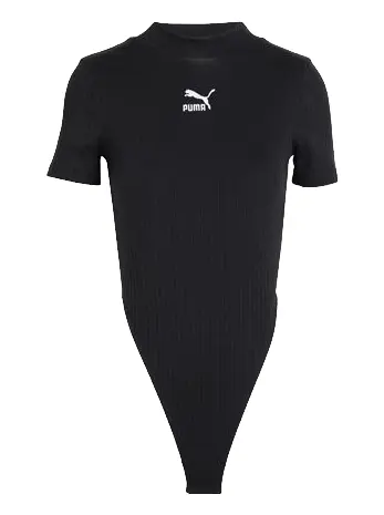PUMA Classics Ribbed Bodysuit - Black