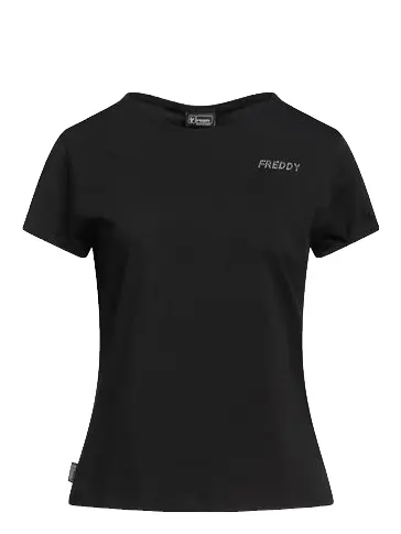 FREDDY Logo-print T-shirt - Black