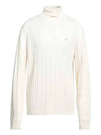 SUN 68 Turtleneck Knit Top - White