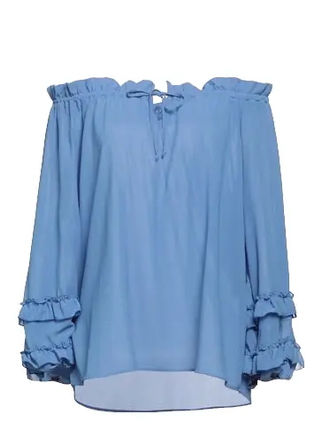 Relish Off-the-shoulder Top - Blue