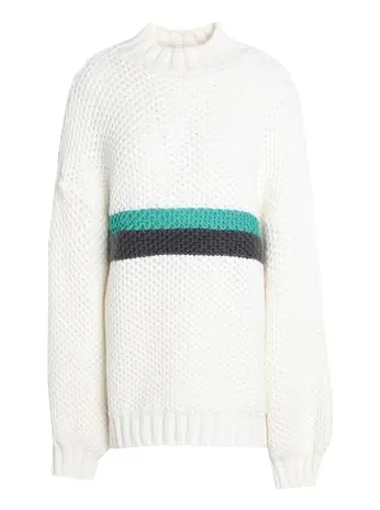 Topshop Turtleneck Knit Sweater - White