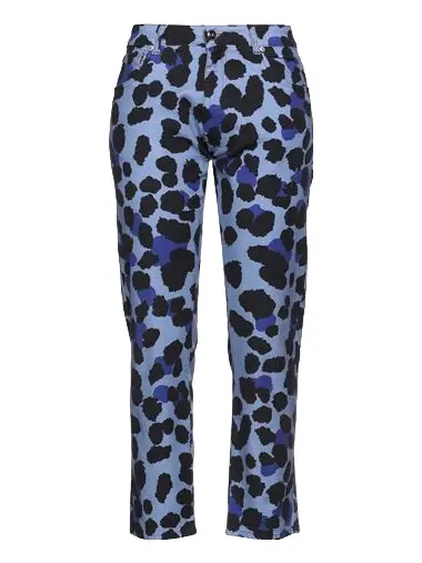 SEMICOUTURE Leopard-print Tapered Jeans - Purple