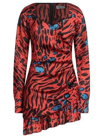 DIMORA Mini Leopard-print Dress - Red