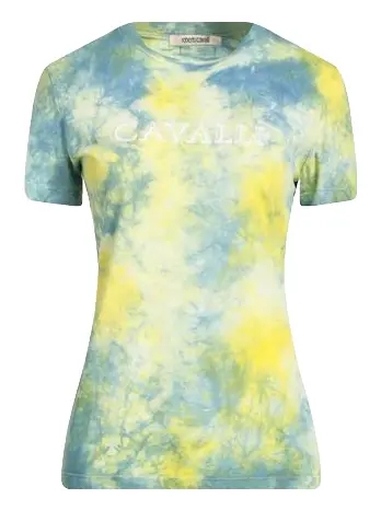 Roberto Cavalli Printed Cotton T-shirt - Yellow