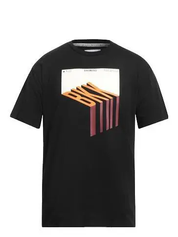BIKKEMBERGS T-shirt Size Cotton, Elastane - Black