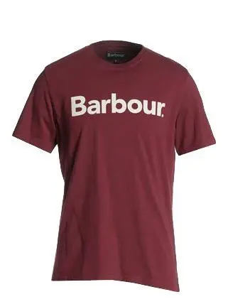 Barbour Logo Tee T-shirt Size Cotton - Red