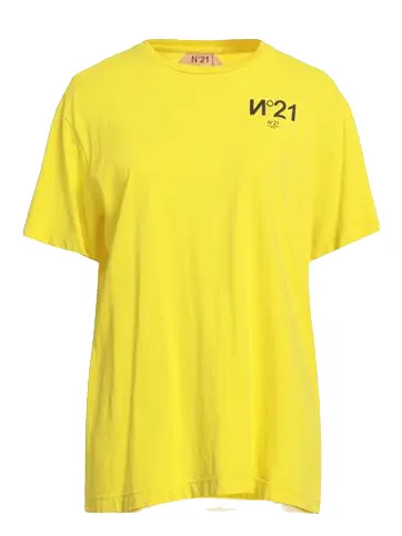 N°21 T-shirt With Logo - Yellow