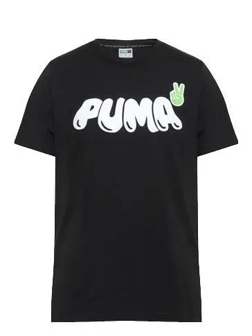 PUMA T-shirt Size Cotton, Polyester - Black