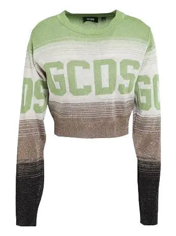 Gcds Sweater Viscose, Polyester, Metallic Fiber - Green