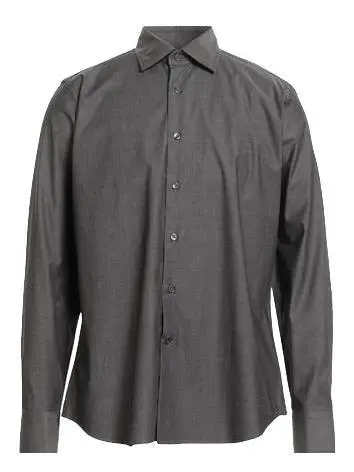 BAGUTTA Denim Shirt Charcoal Size Cotton, Elastane - Grey