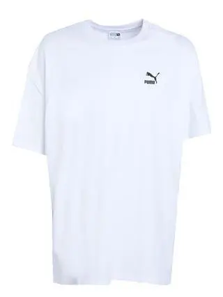 PUMA Classics Oversized Tee T-shirt Size Cotton - White